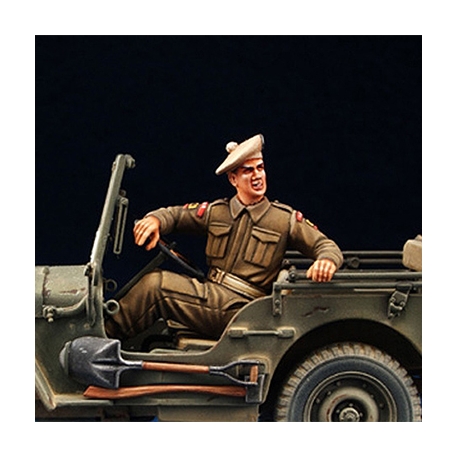 WWII British Jeep Driver